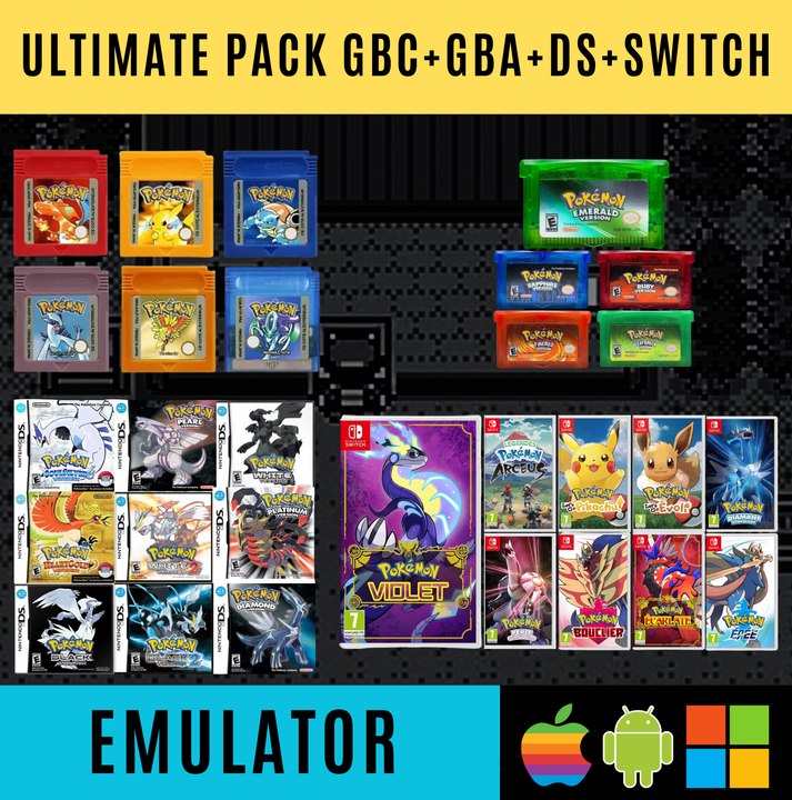Ultimate Pokémon Pack – Emulators + Games | PC, Android, iOS – RetroXmania